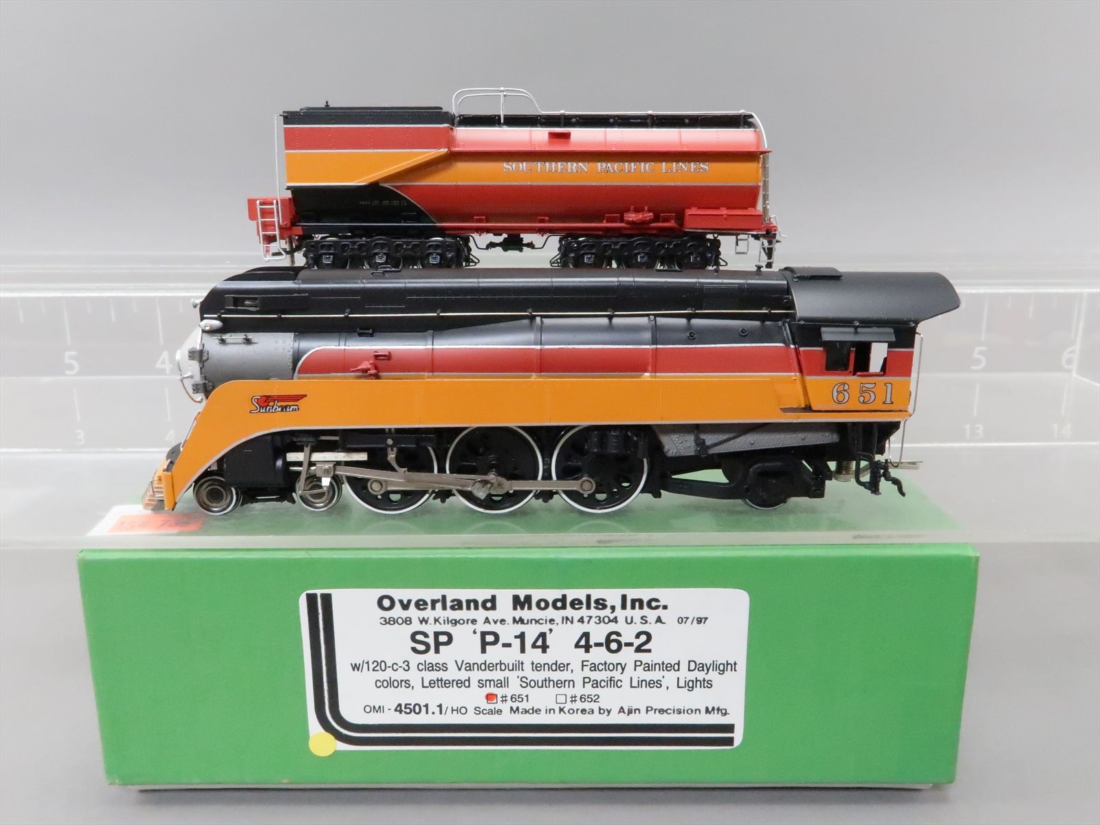 HO Brass Model - OMI 4501.1 SP Southern Pacific P-14 4-6-2 Daylight ...
