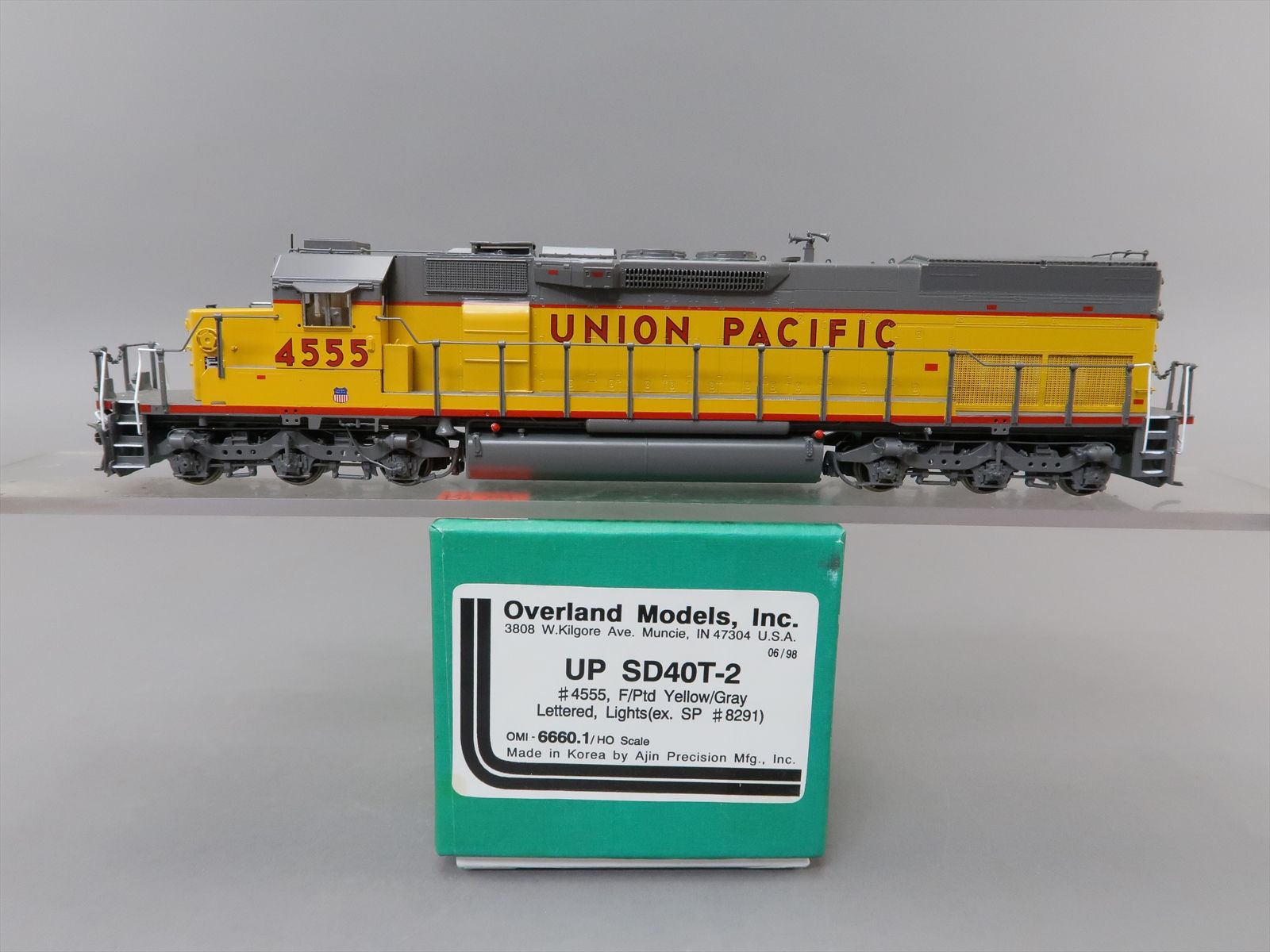HO Brass Model - OMI 6660.1 UP Union Pacific SD40T-2 #4555 ex SP #8291 ...