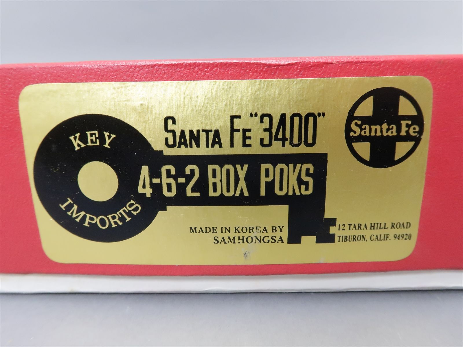 HO Brass Model - Key AT&SF Santa Fe 4-6-2 Box Poks Drivers 3400 Class ...