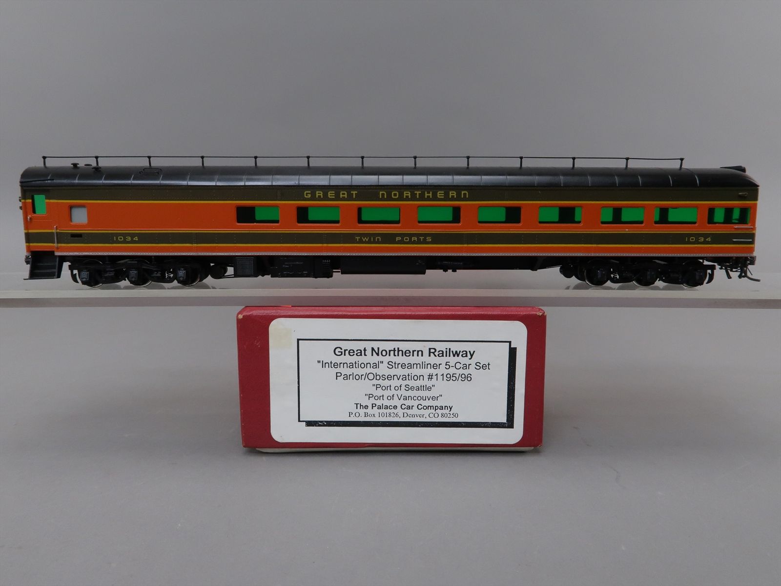 HO Brass Model - PCC Palace GN Great Northern International Parlor ...