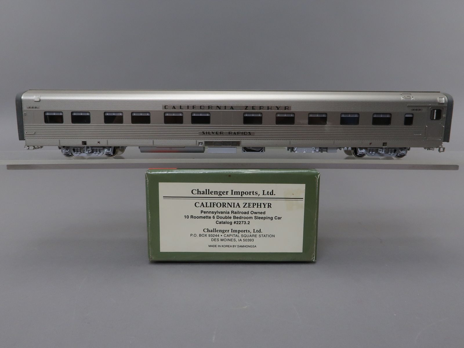 HO Brass Model - CIL 2273.2 PRR Pennsylvania CA California Zephyr 10-6 ...