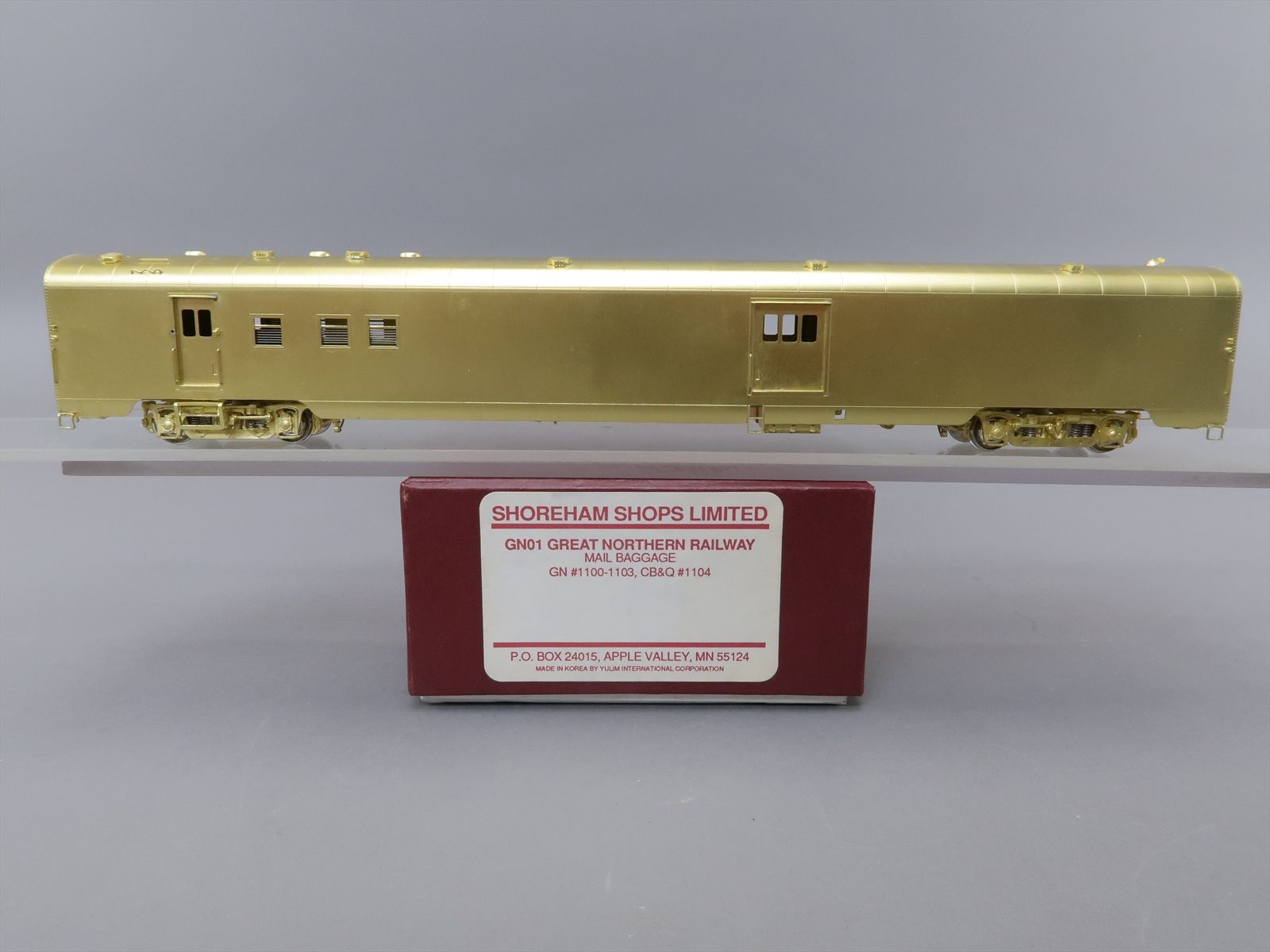 HO Brass Model - SSL GN01 GN Great Northern Mail Baggage - Unpainted ...
