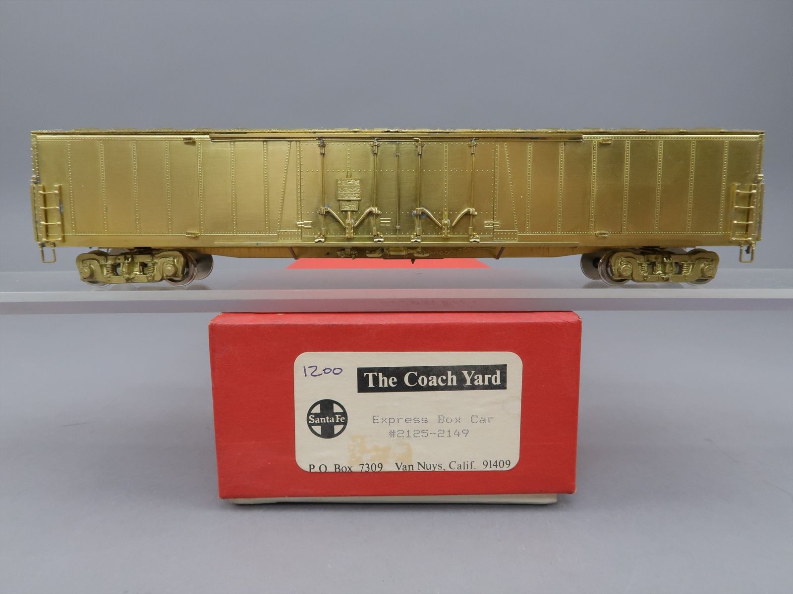 HO Brass Model - TCY 1200 AT&SF Santa Fe Express Boxcar - Unpainted ...
