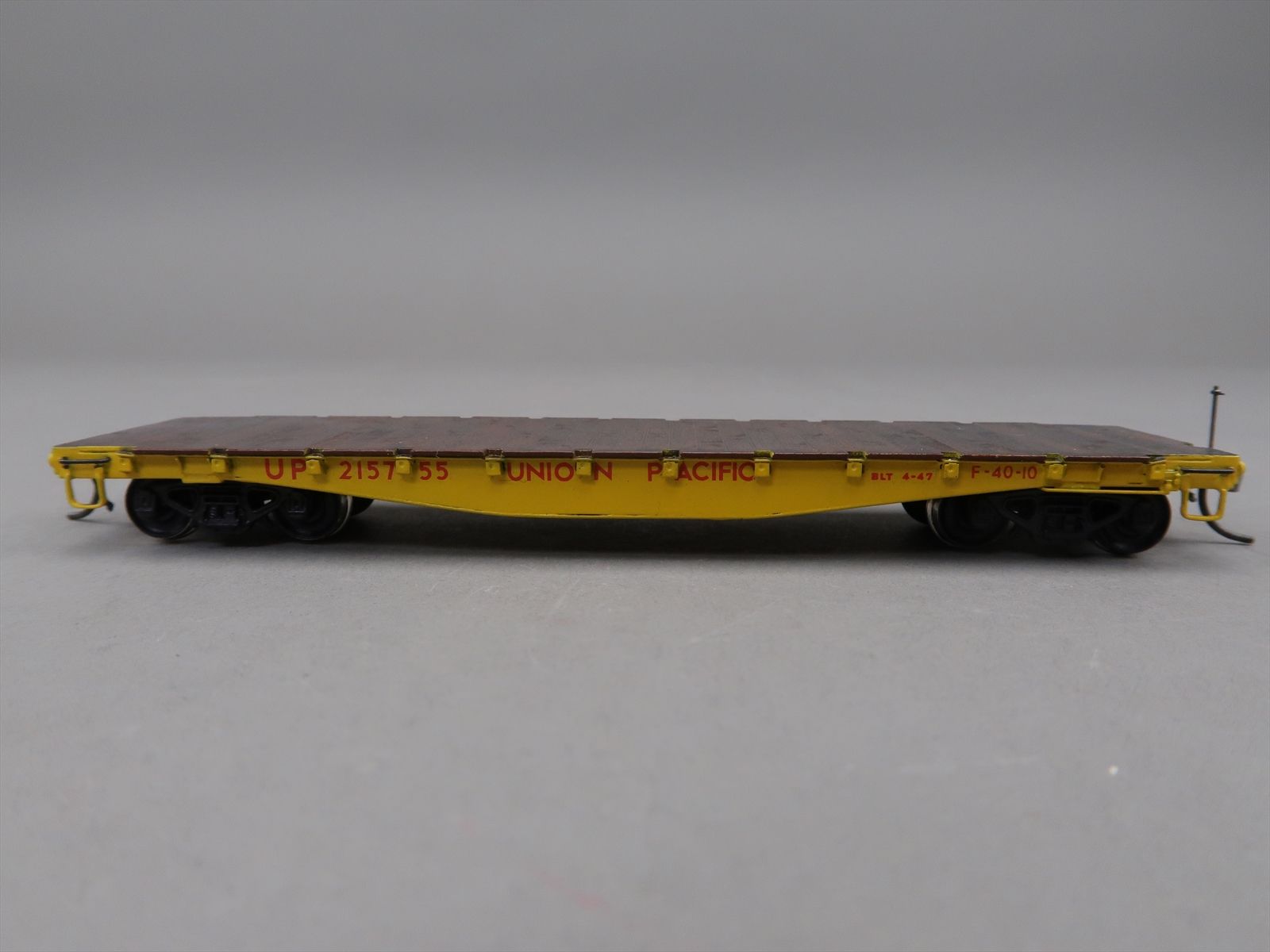 HO Brass Model - OMI 1331 UP Union Pacific 40' Flatcar #215755 - Custom ...