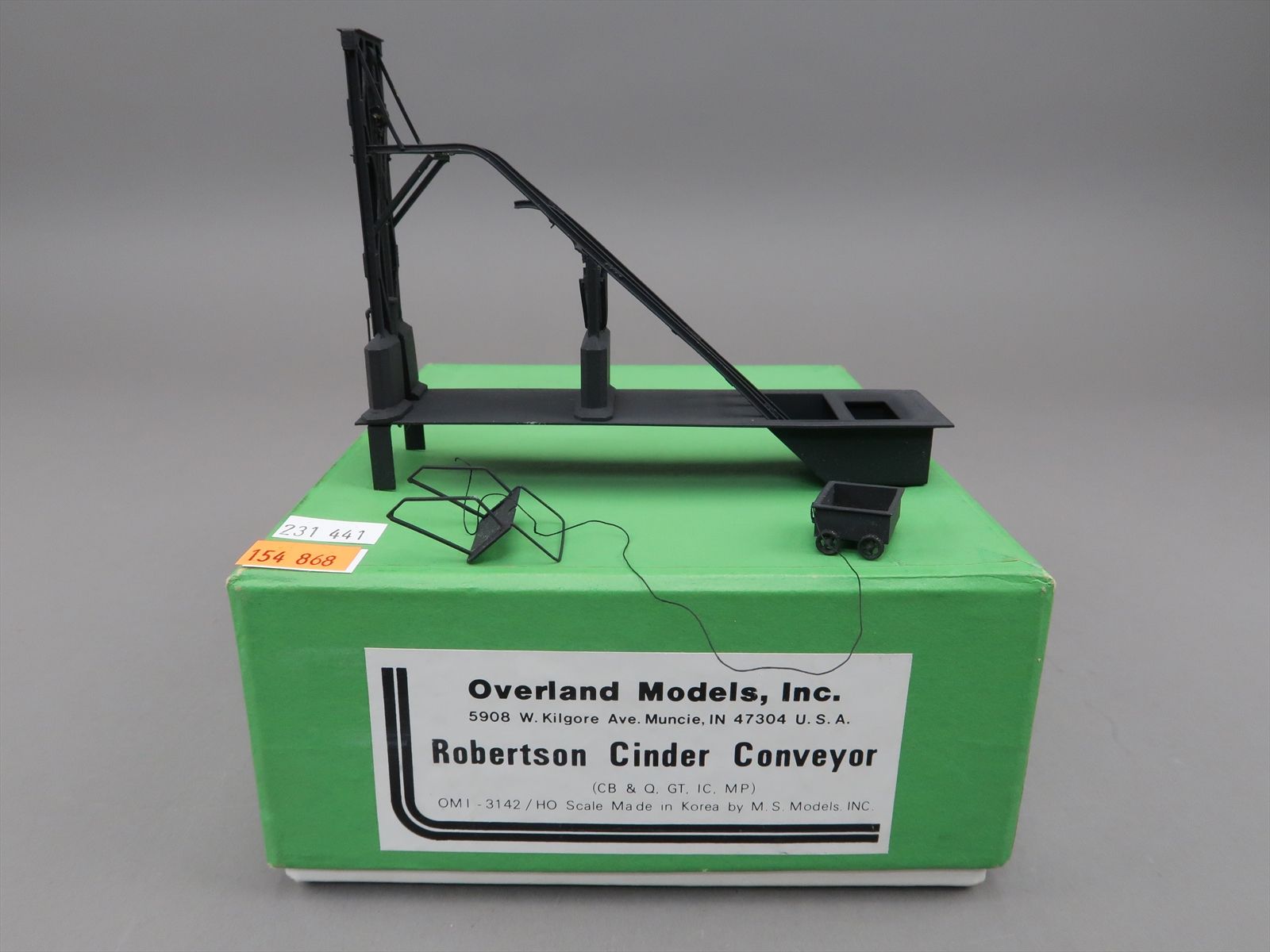 HO Brass Model Structure - OMI 3142 Robertson Cinder Conveyor ( CB&Q GT ...