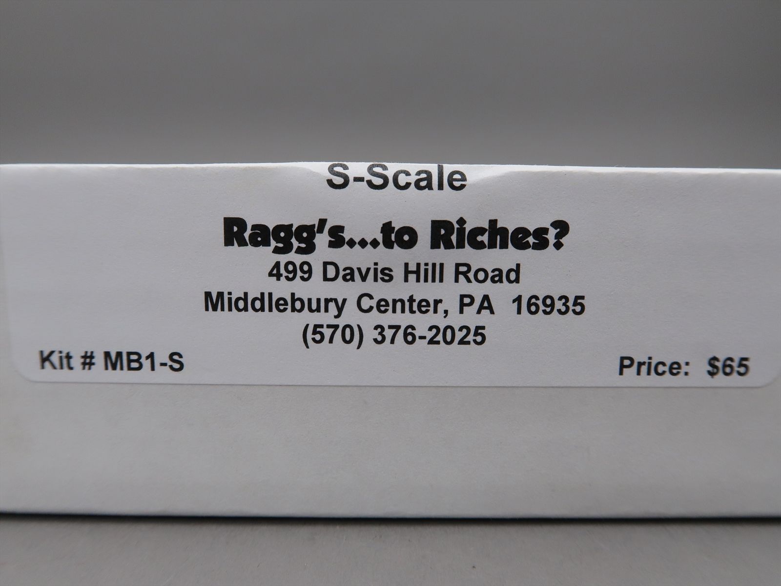 S Scale Ragg's to Riches Craftsman Kit HUK-S + MBS1 + MBS2 3 Kits ...