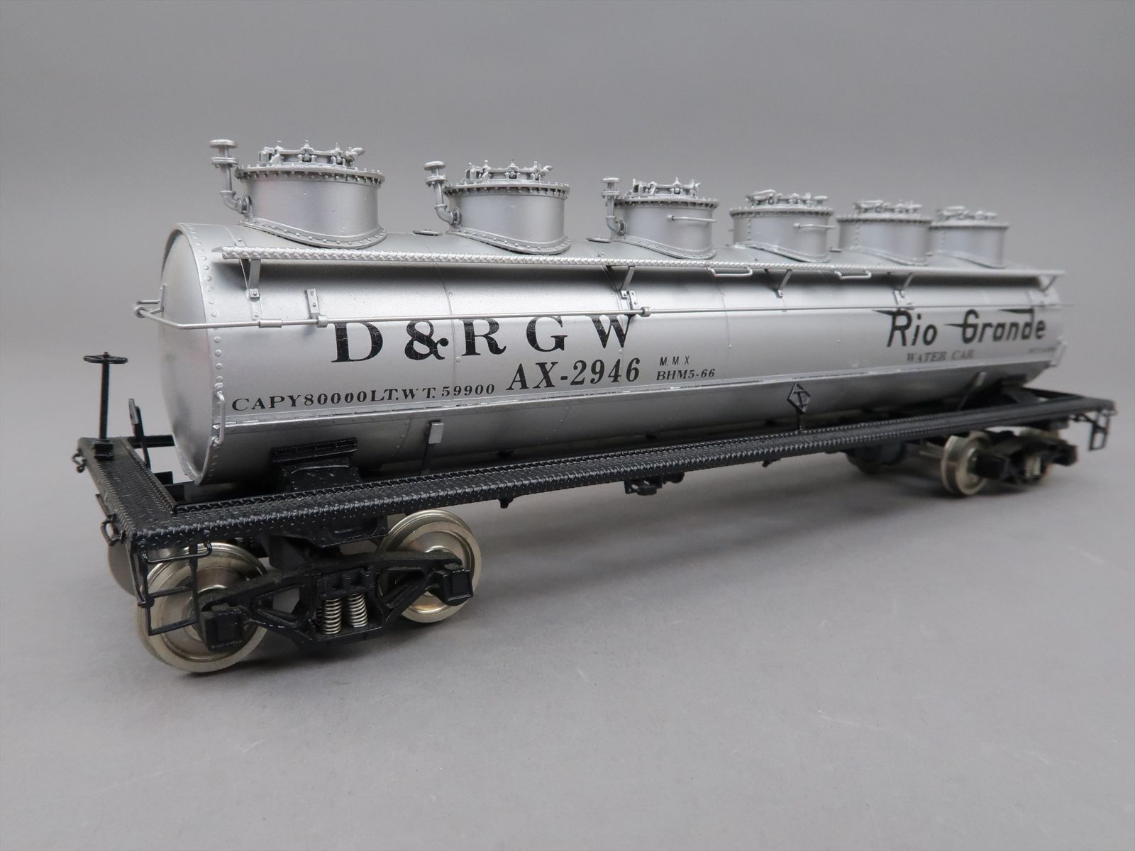 O Brass Model - PSC 16599-4 D&RGW Rio Grande GATX 6 Dome Wine Tank Car ...