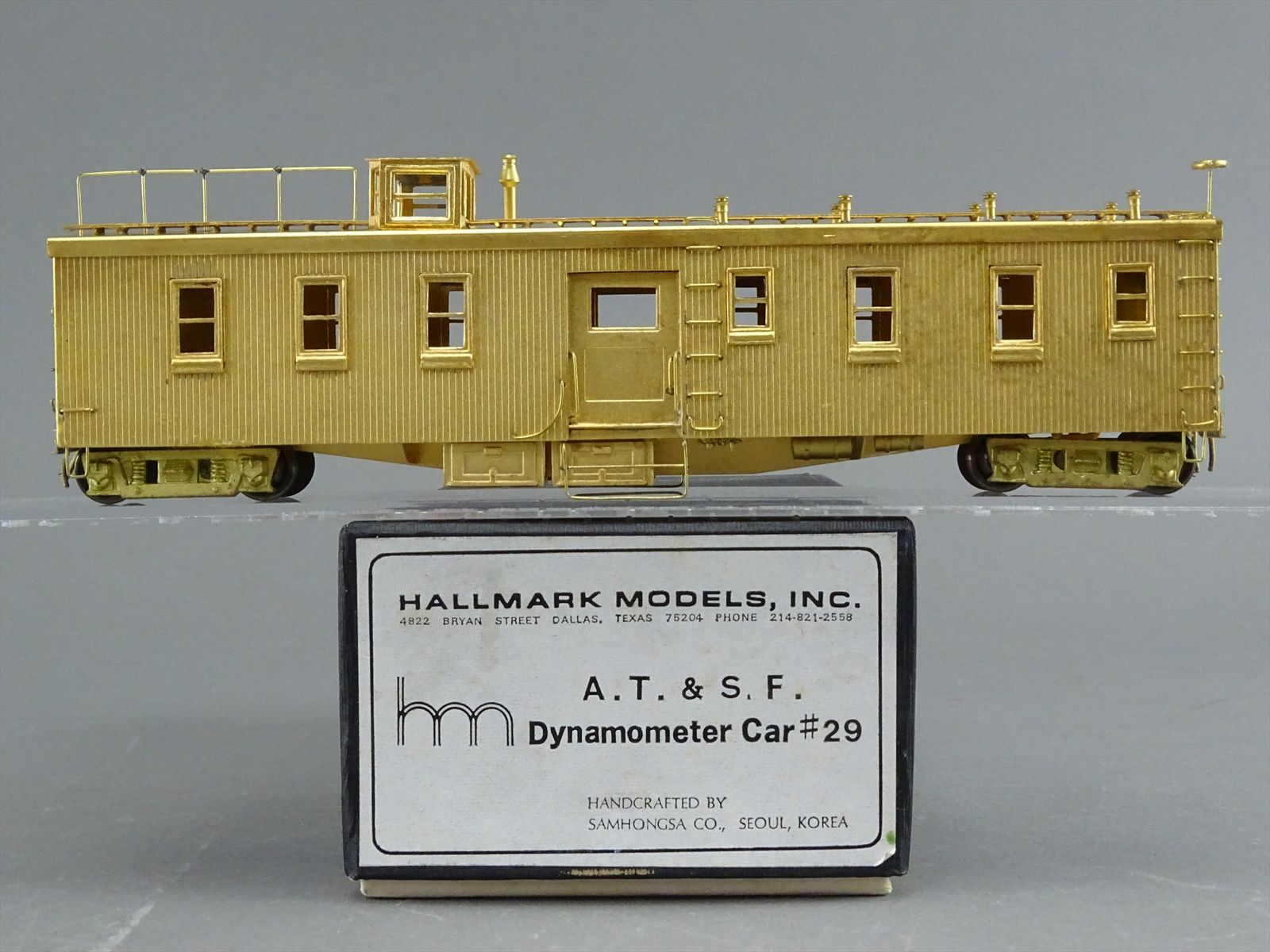 HO Brass Model - Hallmark AT&SF Santa Fe Dynamometer Car #29 ...