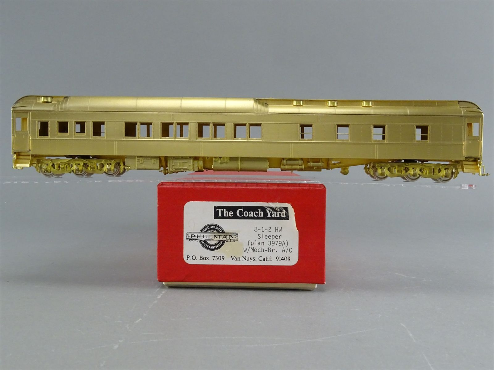 HO Brass Model - TCY Pullman 8-1-2 HW Heavyweight Sleeper Plan 3979A ...