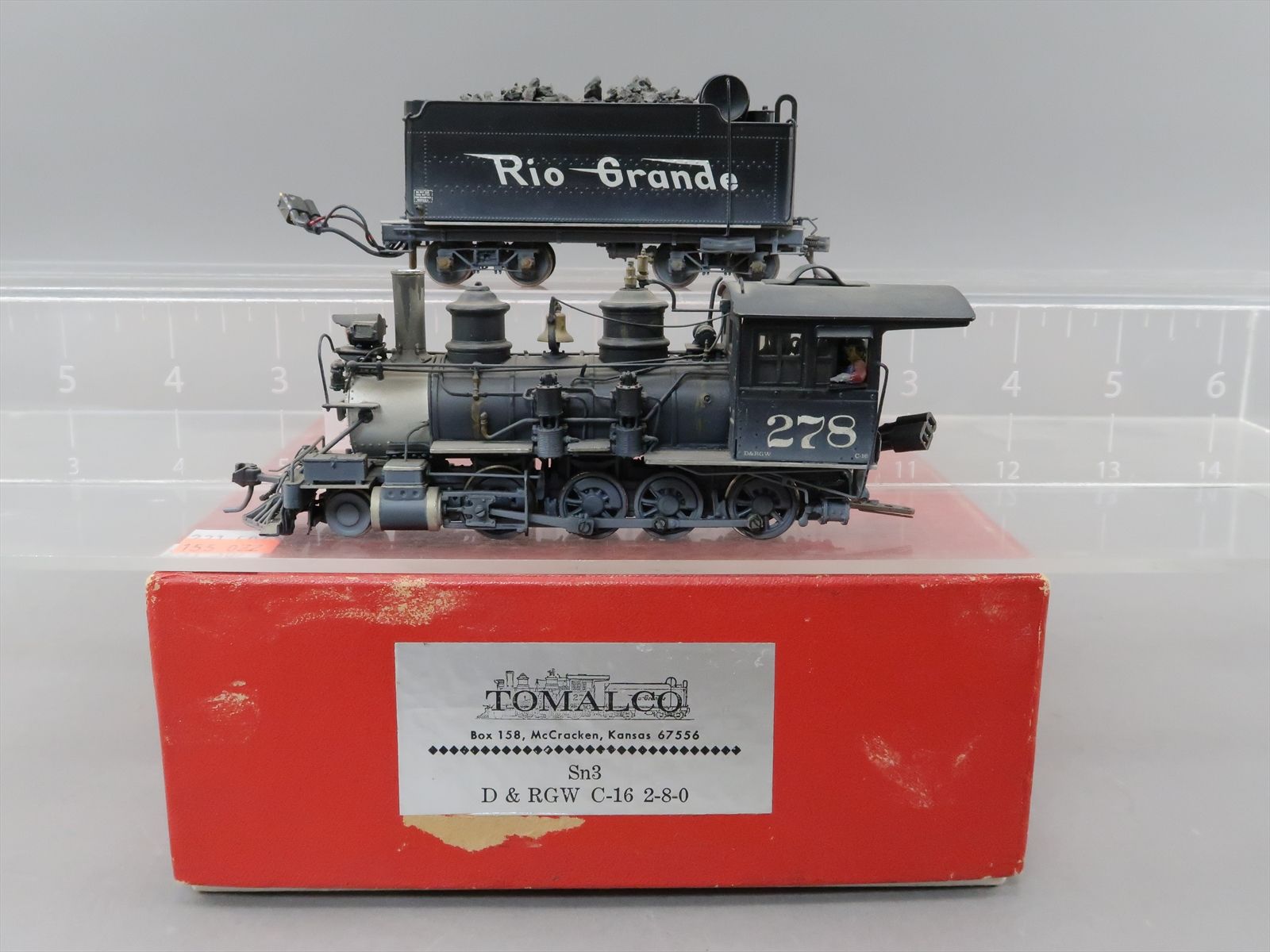 Sn3 Brass Model - Tomalco D&RGW Rio Grande C-16 2-8-0 #278 - Custom ...