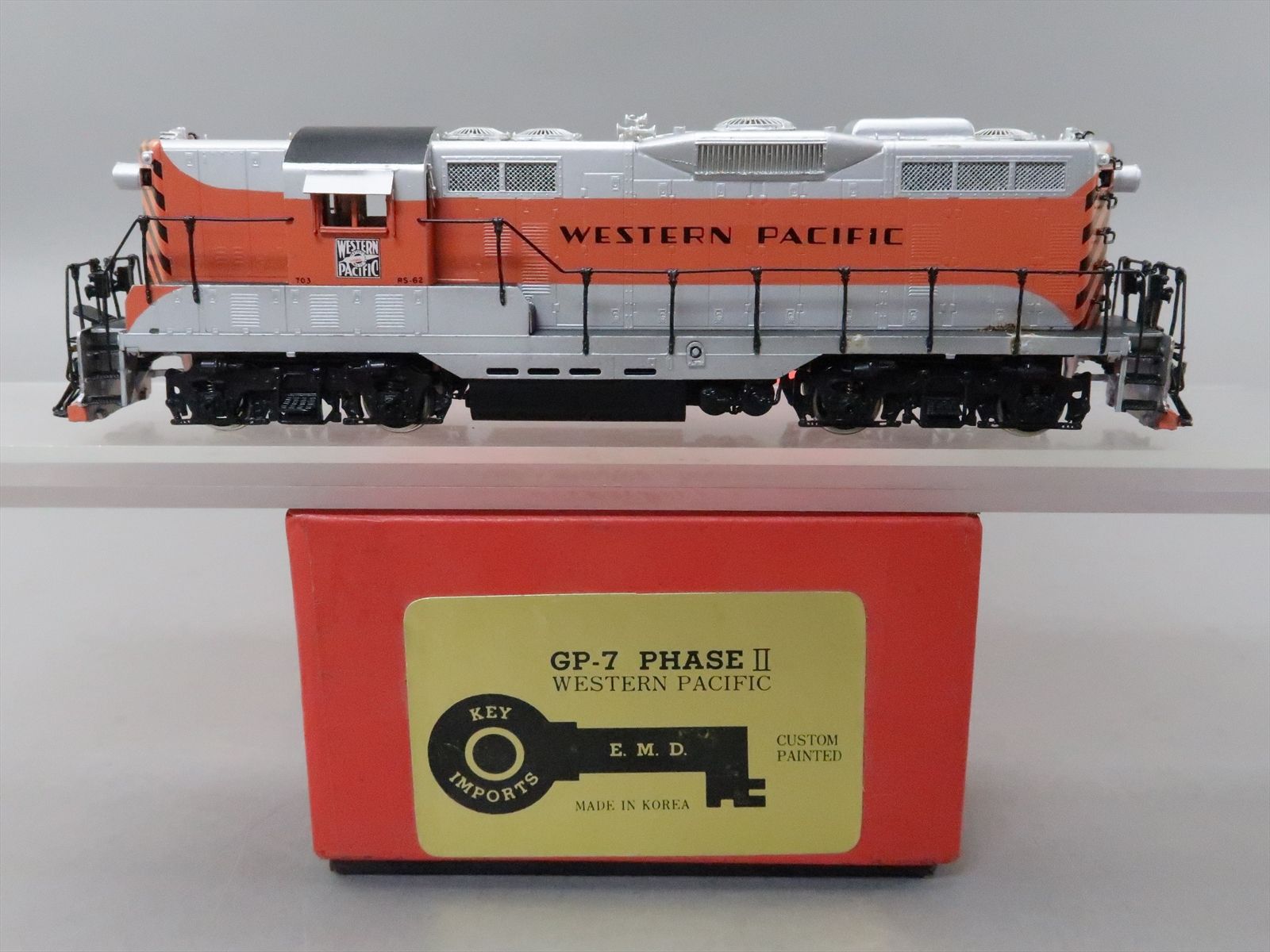 HO Brass Model - Key WP Western Pacific GP-7 Phase II - F/P - F.M. Models