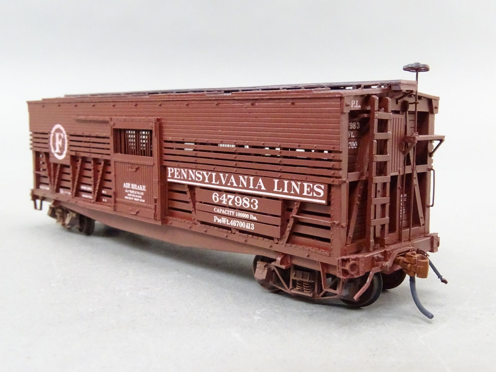 HO Plastic / Resin - PRR Pennsylvania Livestock K2 Stock Car #647983 ...