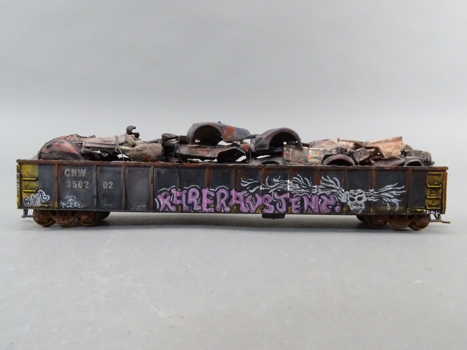 HO Plastic / Resin - C&NW Chicago & Northwestern Scrap Gondola #3502 ...