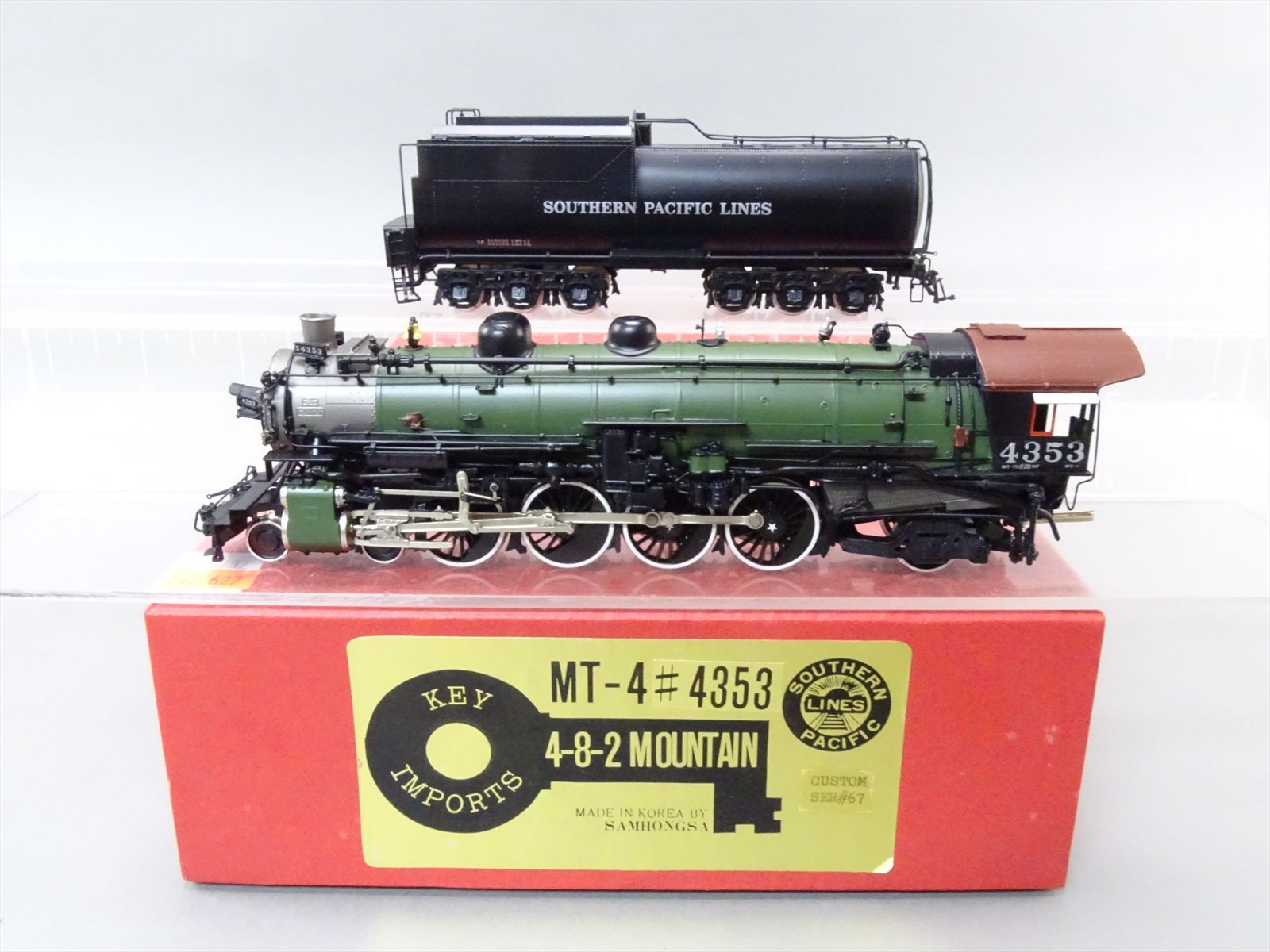 HO Brass Model - Key #67 SP Southern Pacific MT-4 4-8-2 Mountain #4353 ...