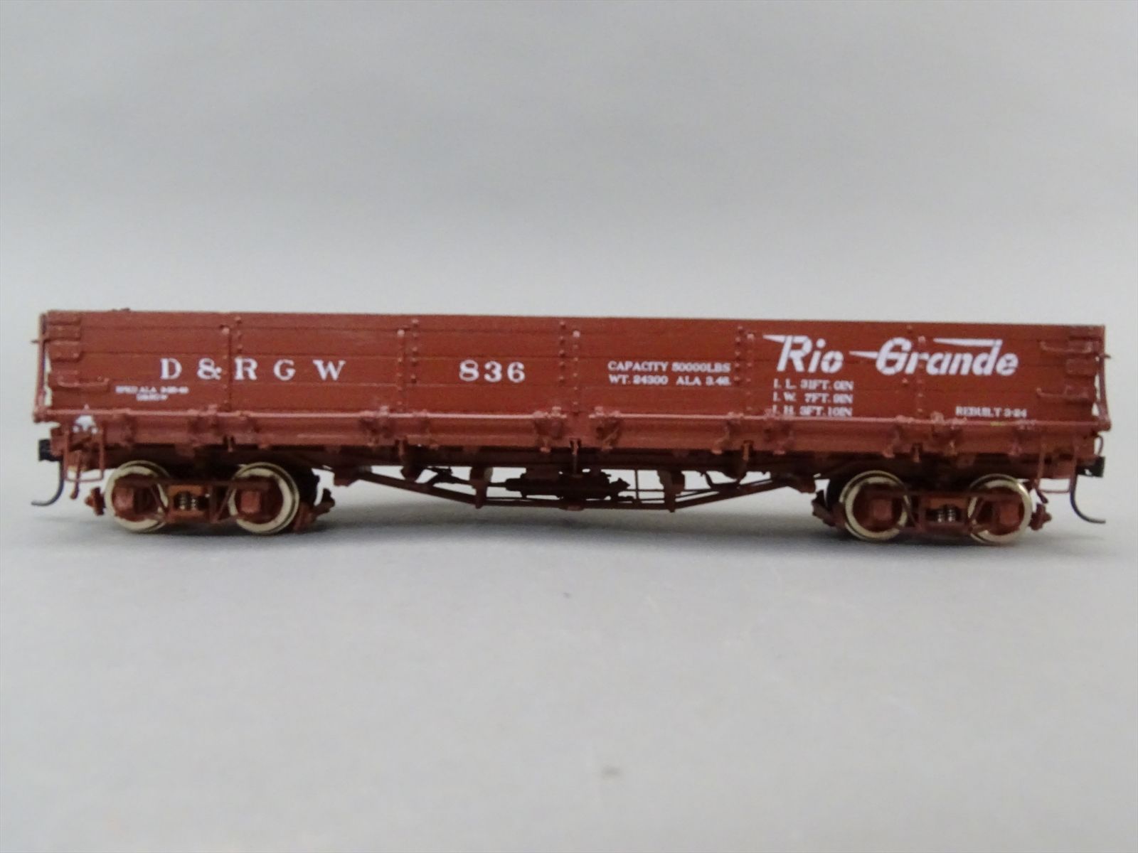 On3 Brass Model - BLW Berlyn D&RGW Rio Grande Drop Bottom Gondola Late ...