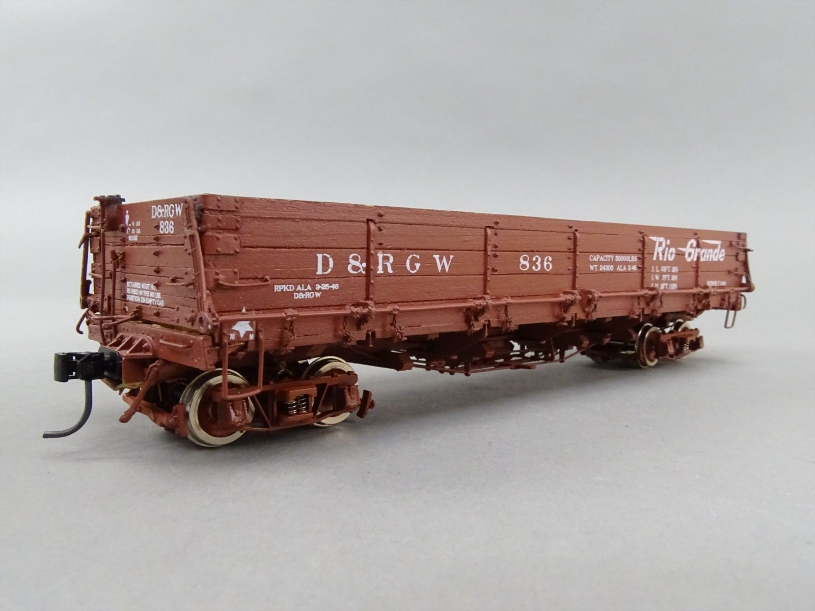 On3 Brass Model - BLW Berlyn D&RGW Rio Grande Drop Bottom Gondola Late ...