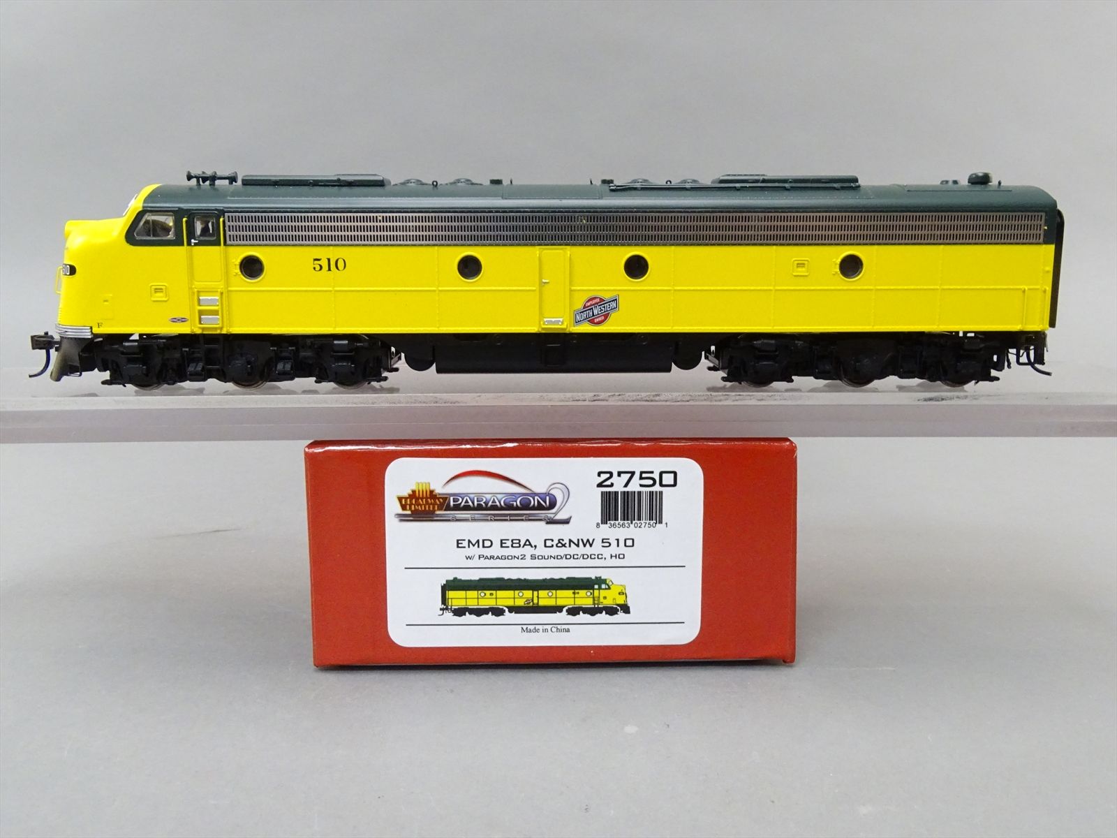 HO Plastic Model - BLI 2750 C&NW Chicago & Northwestern E8 E8A #510 - F/P + DCC + Sound - Made ...