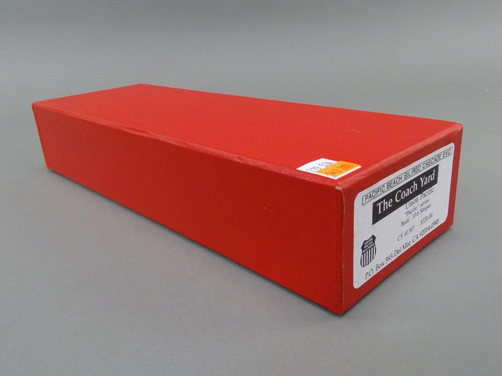 HO Brass Model - TCY 1307 UP Union Pacific 10-6 Budd Sleeper Pacific ...