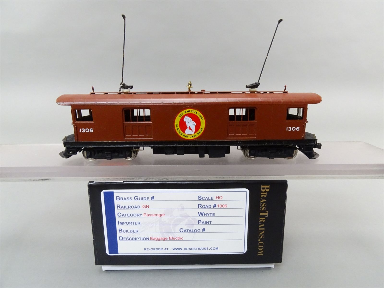 HO Brass Model - GN Great Northern Baggage Electric #1306 - Custom - BT ...