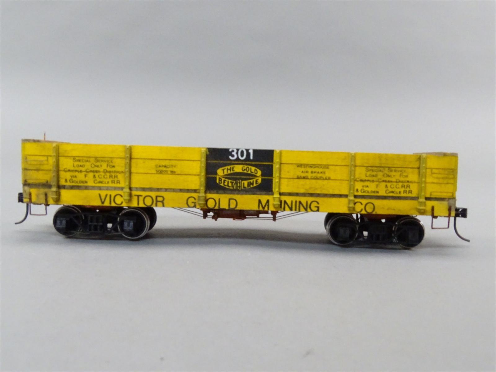 On3 Hybrid Built Up Kit - Victor Gold Mining Co. Truss Rod Gondola #301 ...