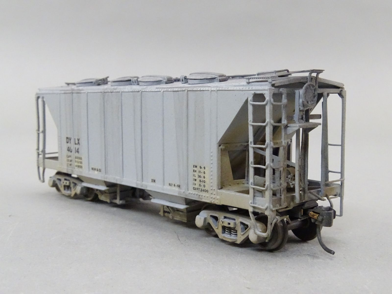 HO Brass Model - PRB Pecos River 2606 ACF as DYLX 34' Covered Hopper #4014 - Custom + Weathered ...