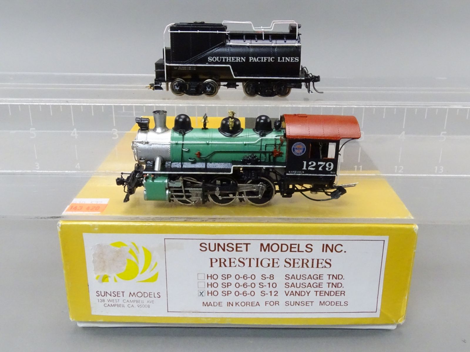 HO Brass Model - Sunset SP Southern Pacific S-12 0-6-0 #1279 - Poor ...