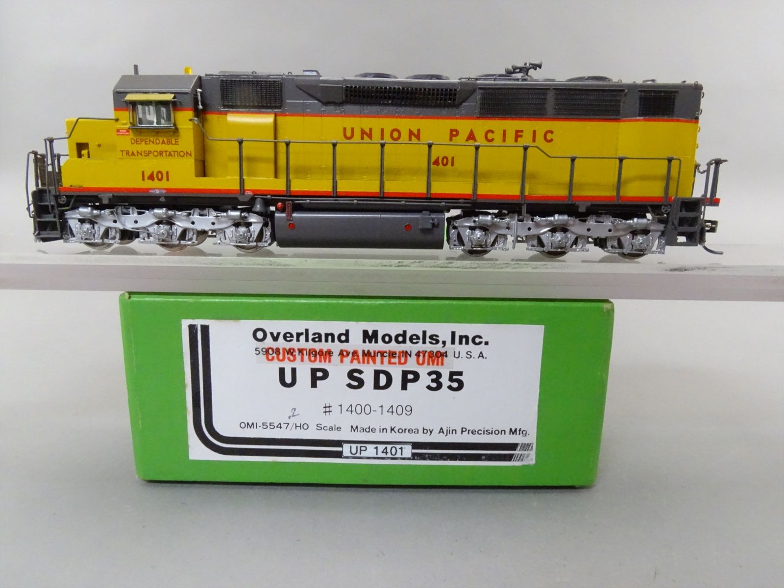 HO Brass Model - OMI 5547.2 UP Union Pacific SDP35 #1401 - Pro Repaint by Mike Hopkin + DCC ...