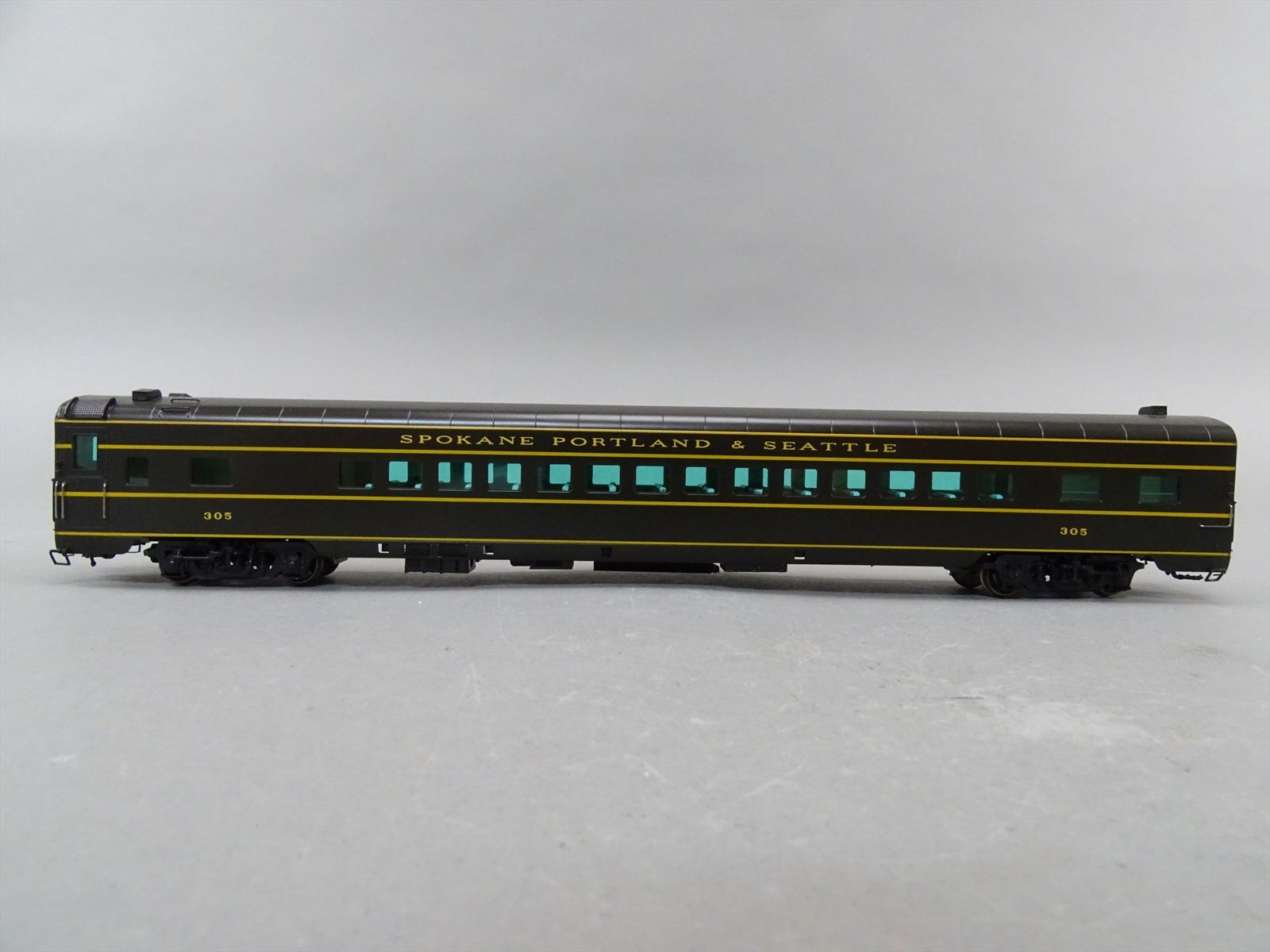 HO Brass Model - RWC SPS03 SP&S Spokane Portland & Seattle 56 Seat Coach #305 Pullman Green - F ...