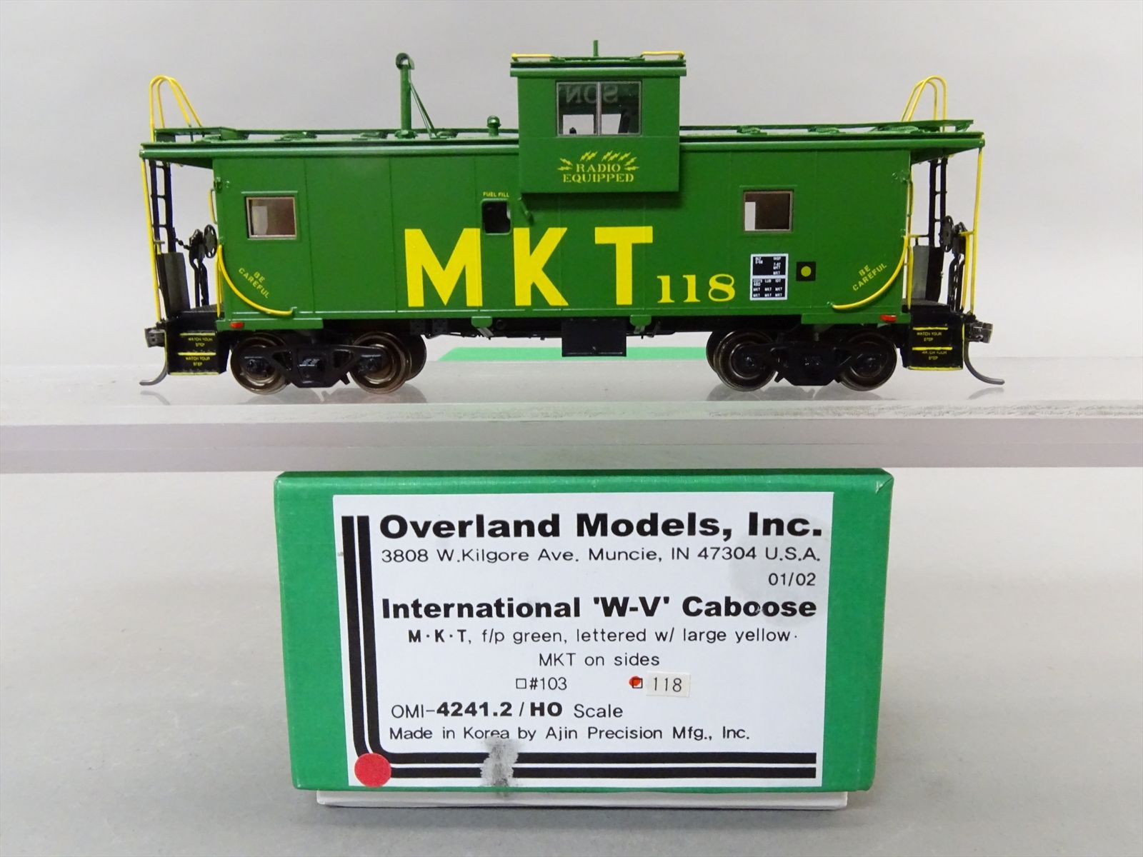 HO Brass Model - OMI 4241.2 MKT Missouri Kansas Texas Katy W-V Caboose ...
