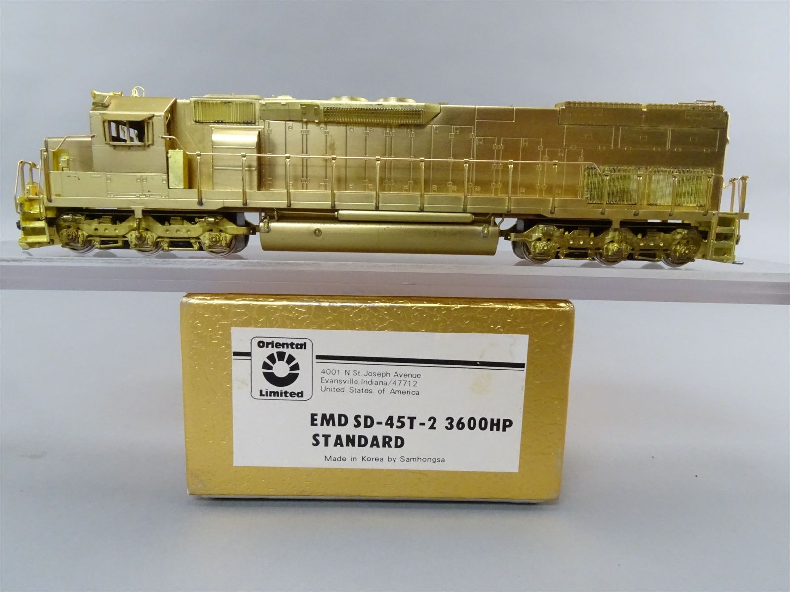HO Brass Model - Oriental SP Southern Pacific Standard 3600HP SD45T-2 - Unpainted - 1985 Run ...