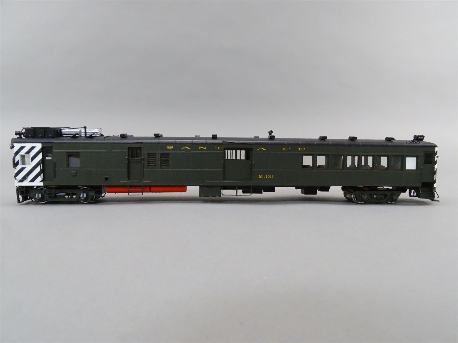 HO Brass Model - Key AT&SF EMD Motor Car M-131 Zebra Stripe - Late Run ...