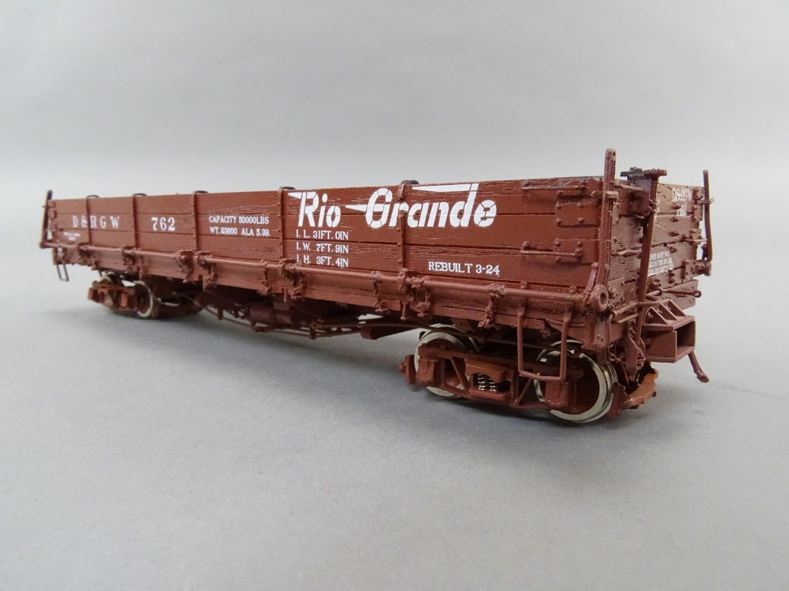 On3 Brass Model - BLW Berlyn D&RGW Rio Grande Drop Bottom Gondola Late ...