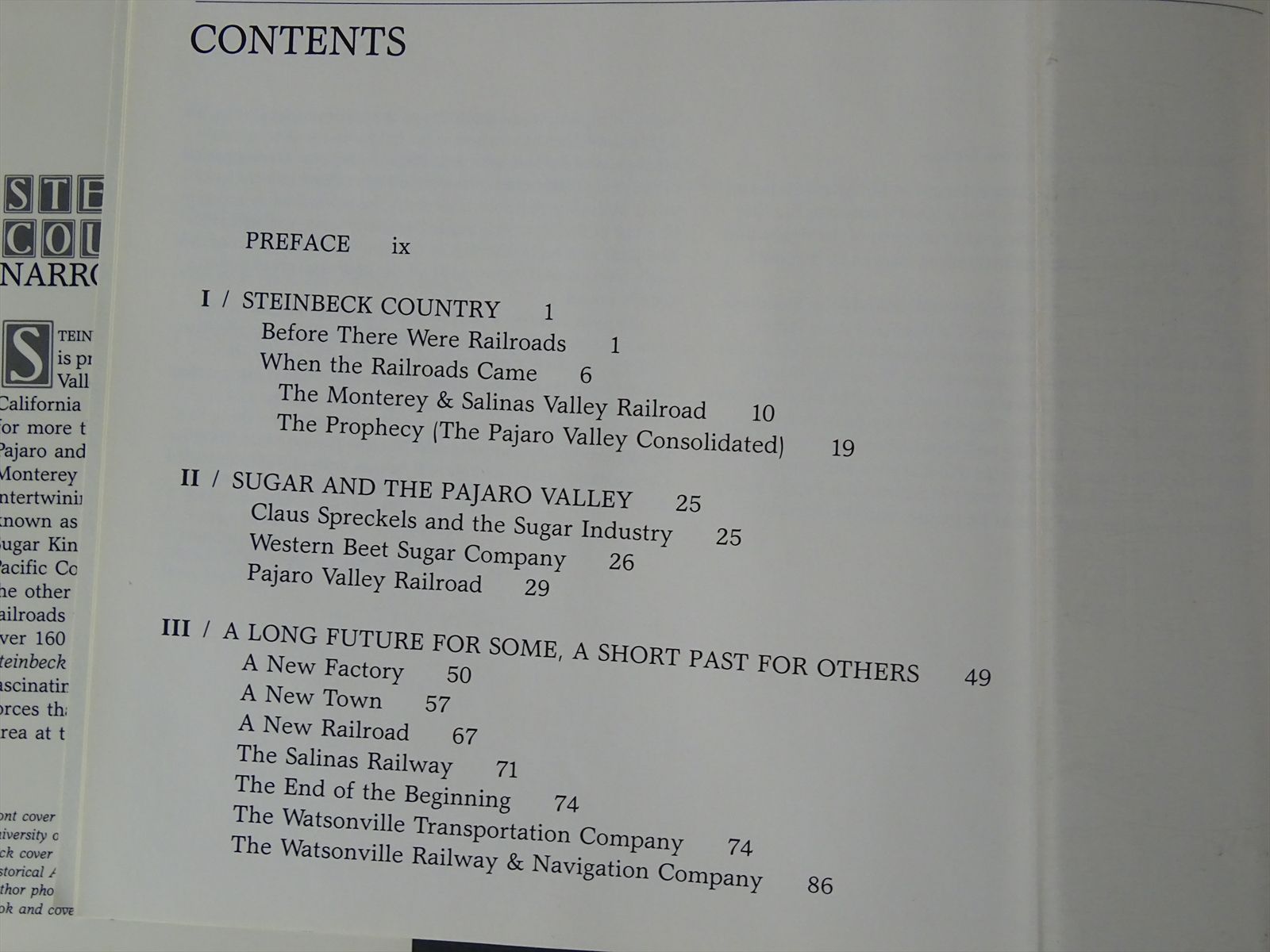 Railroad Book - Steinbeck Country Narrow Gauge - Fabing & Hamman - 236 ...