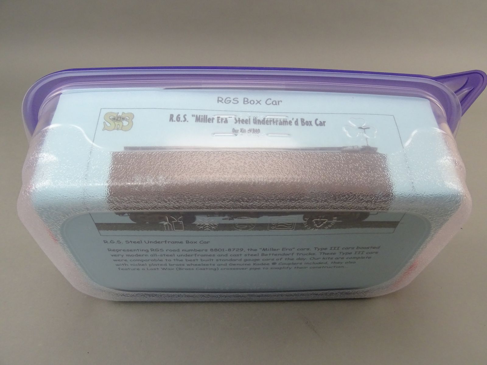 Sn3 Scale Model Kit - PBL R40 RGS Rio Grande Southern Miller Era Steel ...