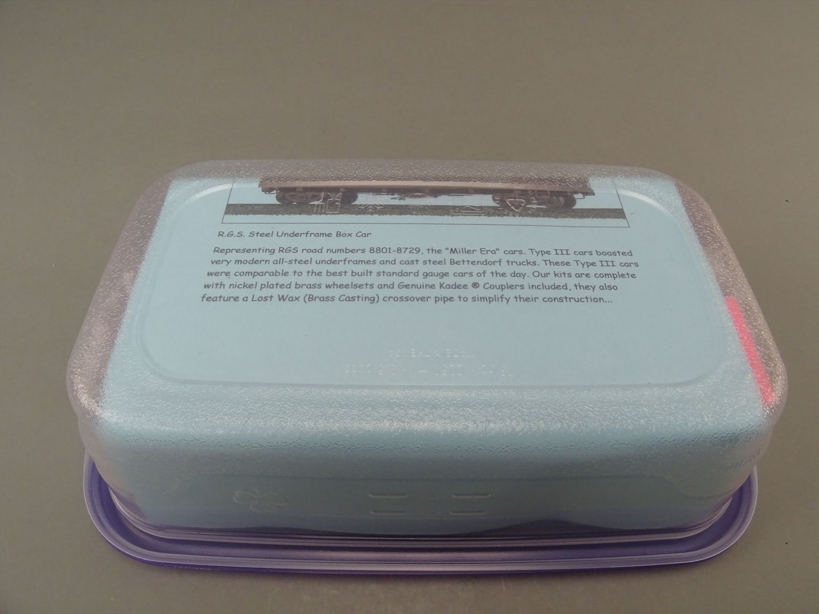 Sn3 Scale Model Kit - PBL R40 RGS Rio Grande Southern Miller Era Steel ...