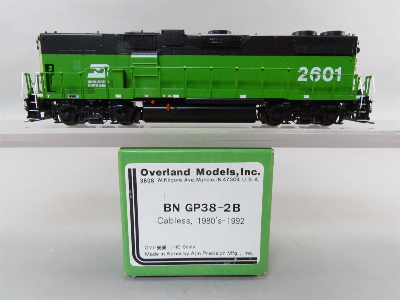 HO Brass Model - OMI 5636 BN Burlington Northern GP38-2B #2601 DCC + Sound - Custom - 1994 Run ...