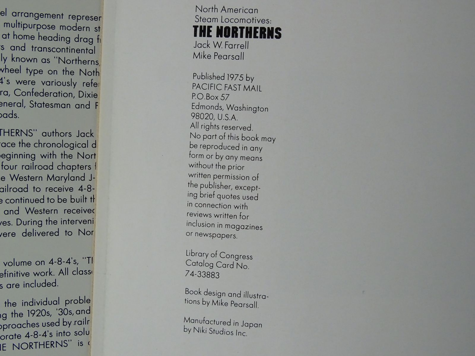 Railroad Book - North American Steam Locomotives The Northerns ...