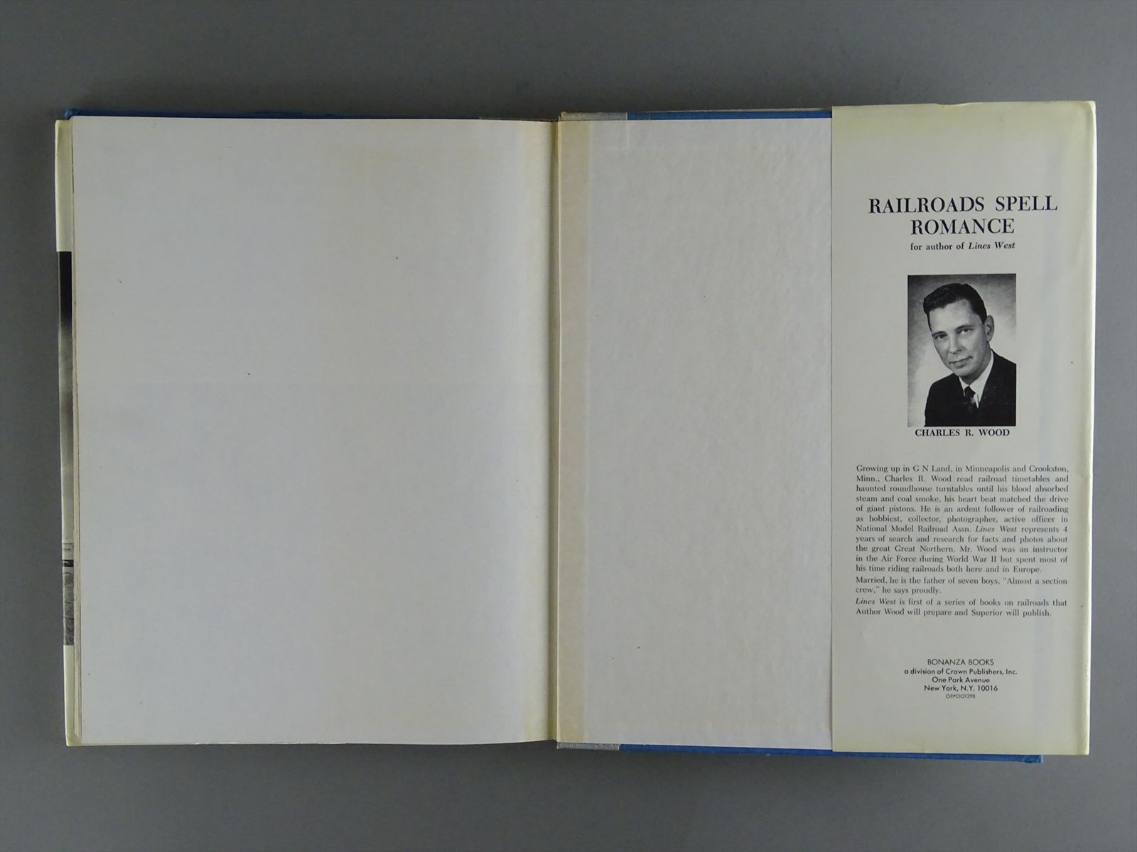 Railroad Book - Lines West - Charles R. Wood - 192 Pages