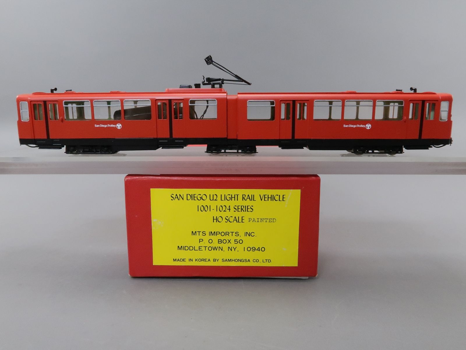HO Brass Model - MTS Imports San Diego Trolley U2 Light Rail Vehicle ...