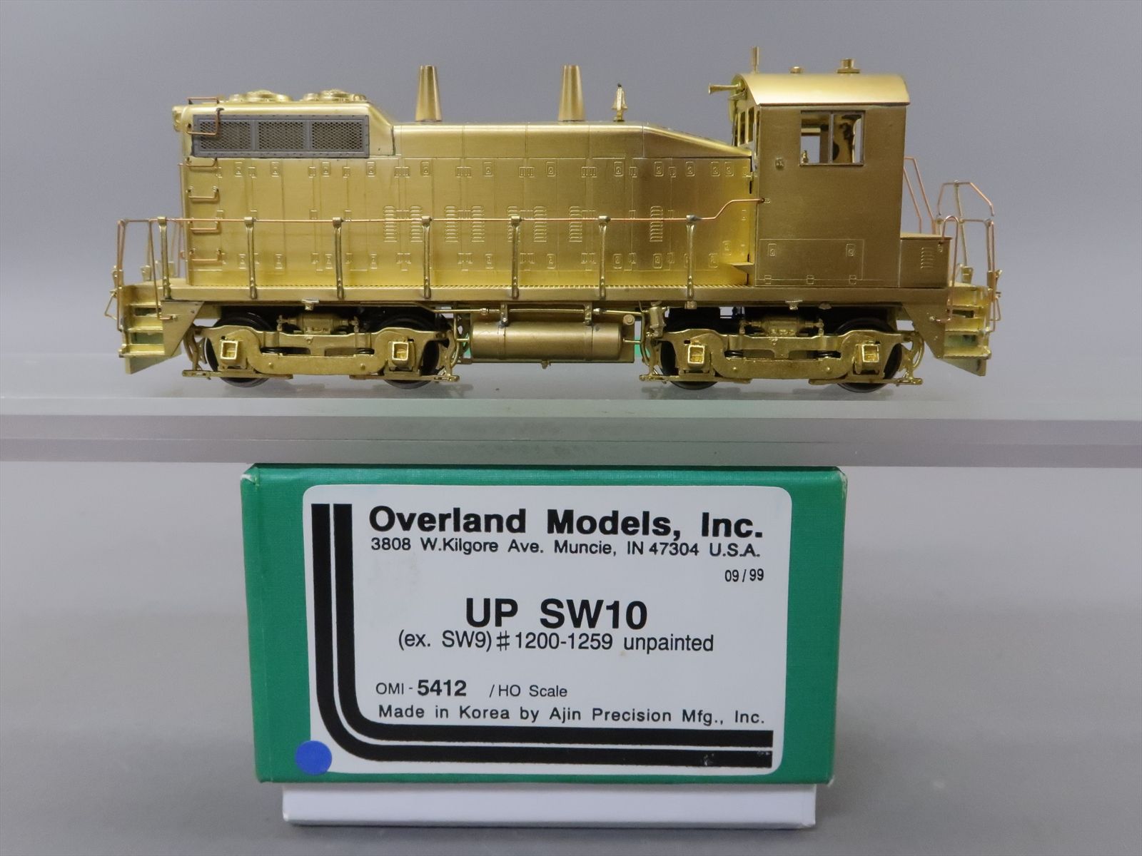 HO Brass Model - OMI 5412 UP Union Pacific SW10 ex-SW9 - Unpainted ...