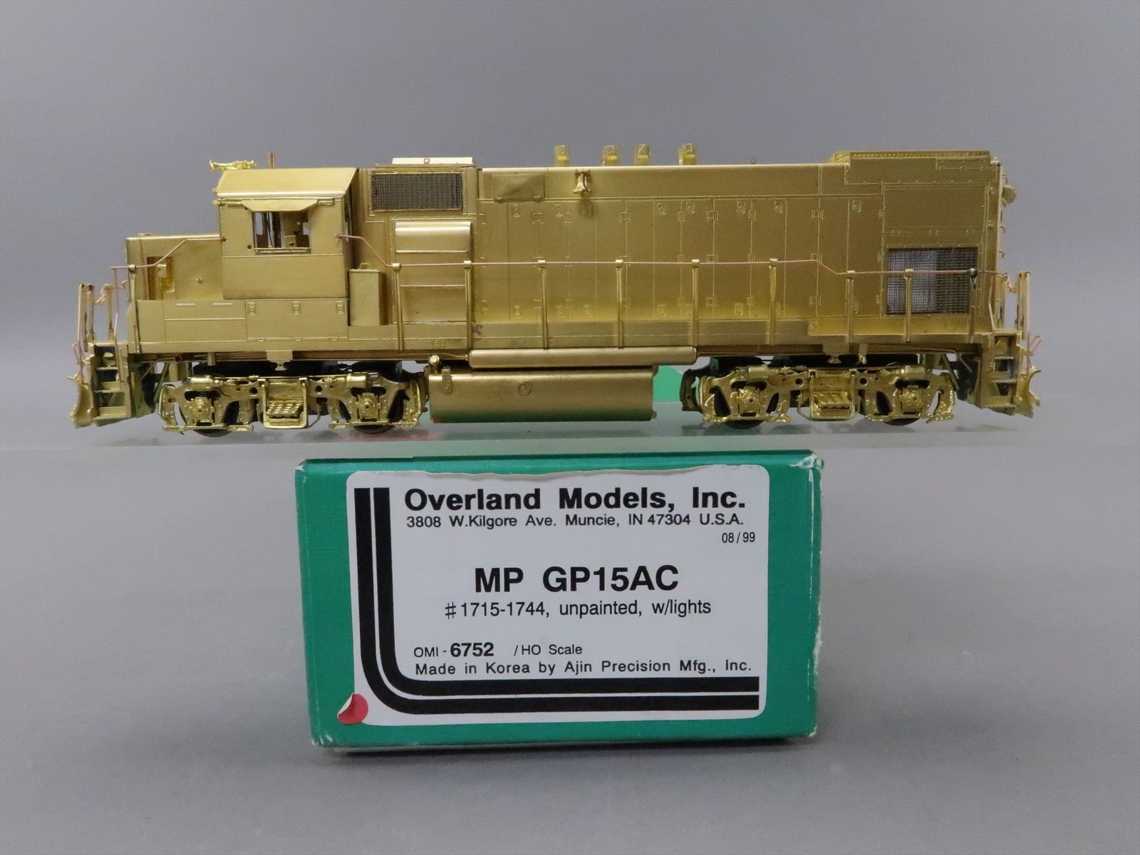 HO Brass Model - OMI 6752 Overland Missouri Pacific GP15AC Diesel #1715 ...