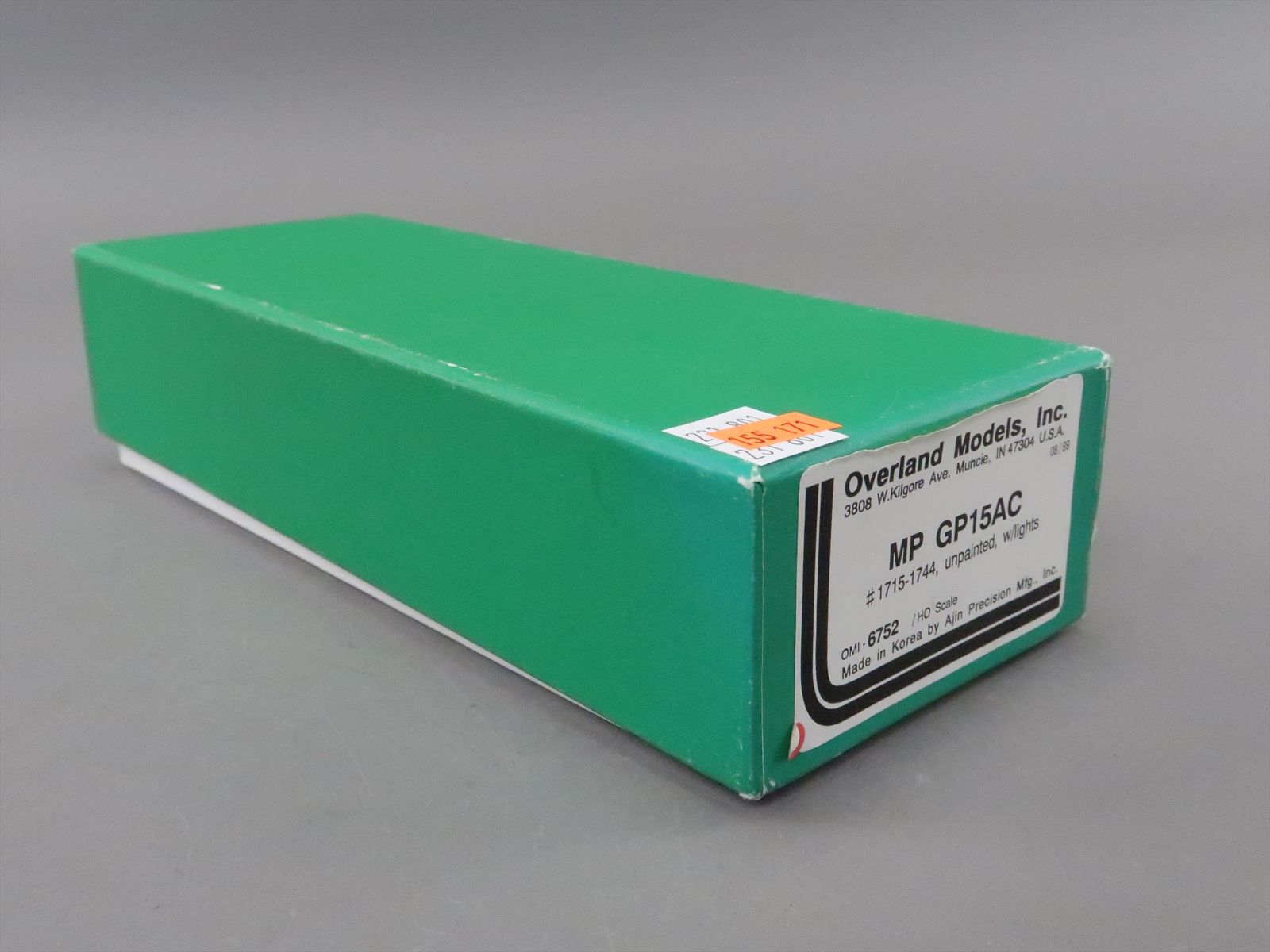 HO Brass Model - OMI 6752 Overland Missouri Pacific GP15AC Diesel #1715 ...