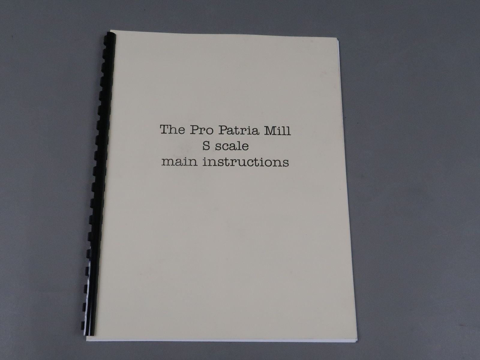 S Unassembled Craftsman Kit - Banta 137S Pro Patria Mill Rico Colorado ...