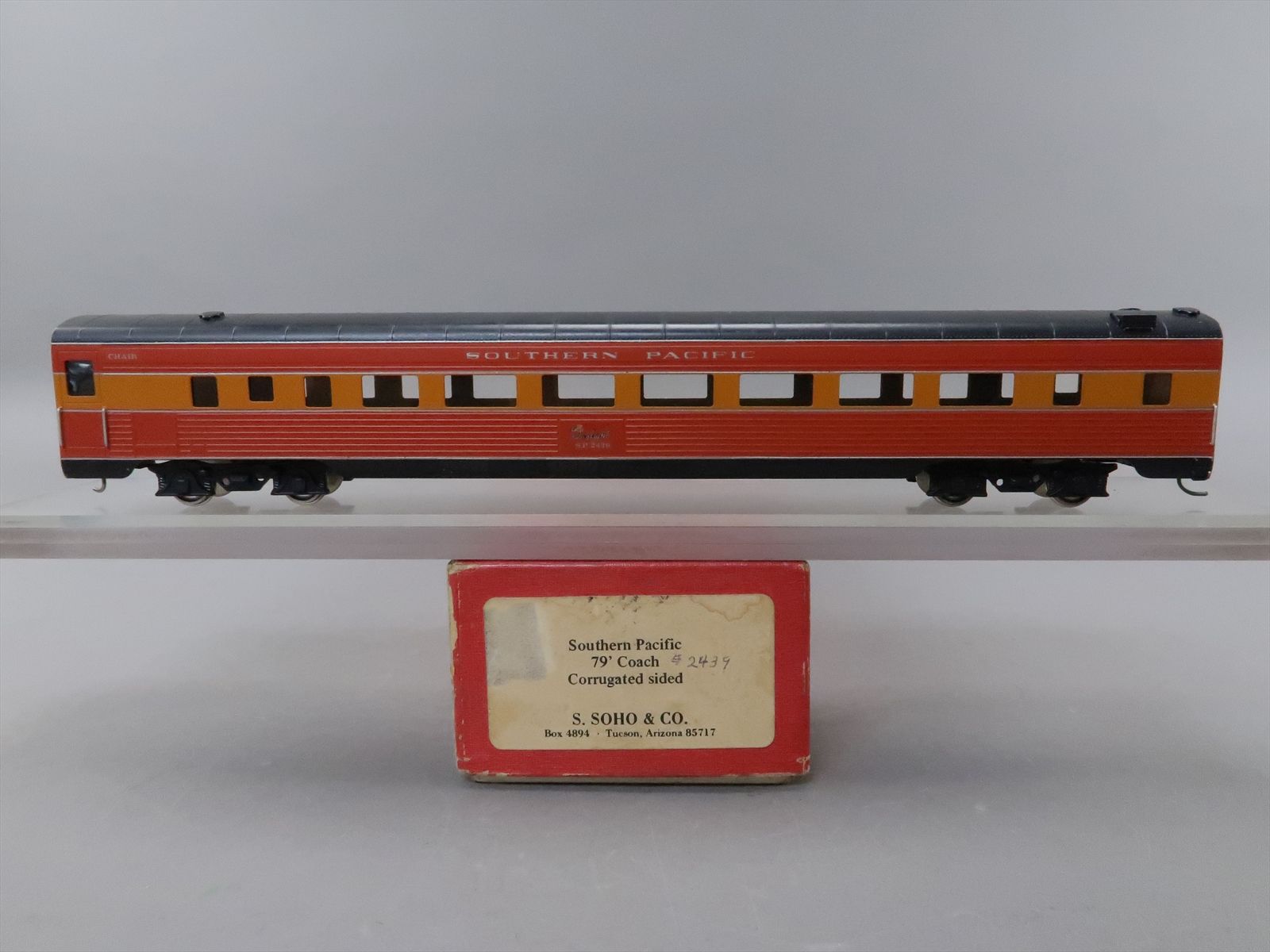 HO Brass Model - Soho 0312 SP Southern Pacific 79' Coach Corrugated ...