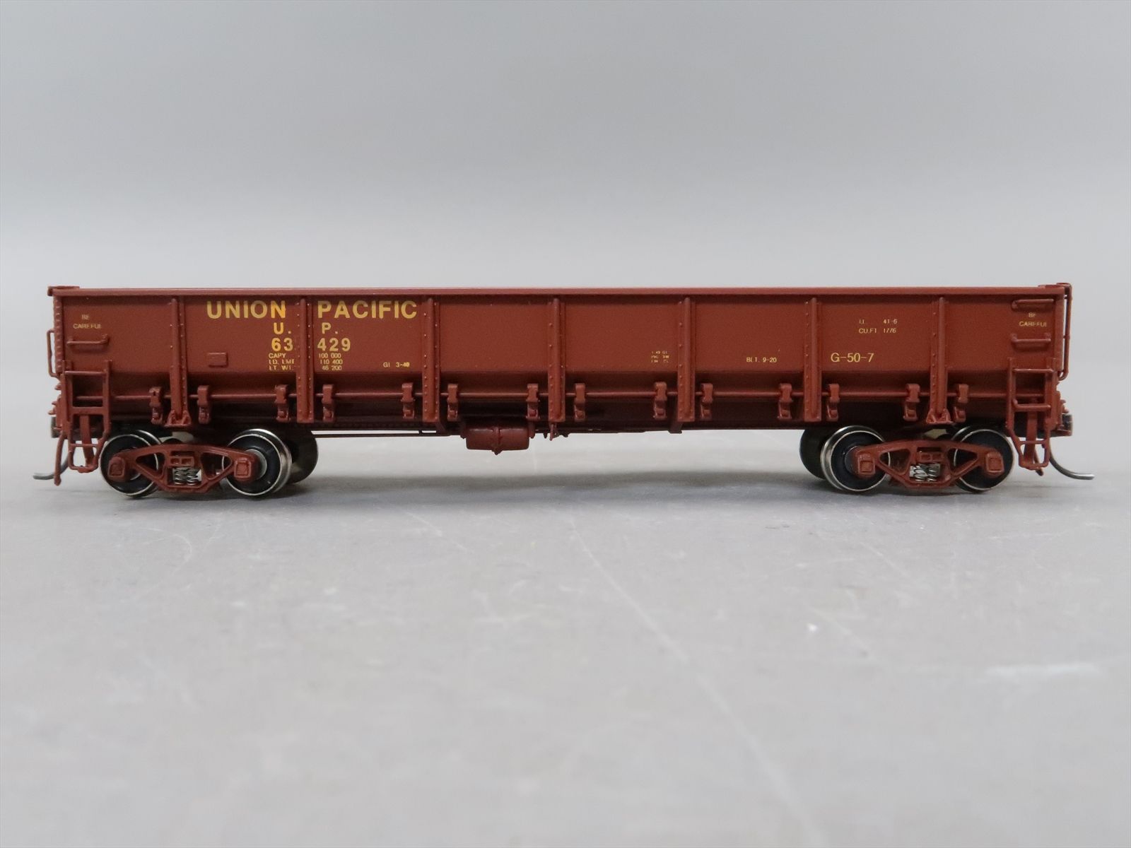 HO Brass Model - CIL 2251.1 UP Union Pacific G 50-7 Drop Bottom Gondola #63429 - F/P - 1997 Run ...