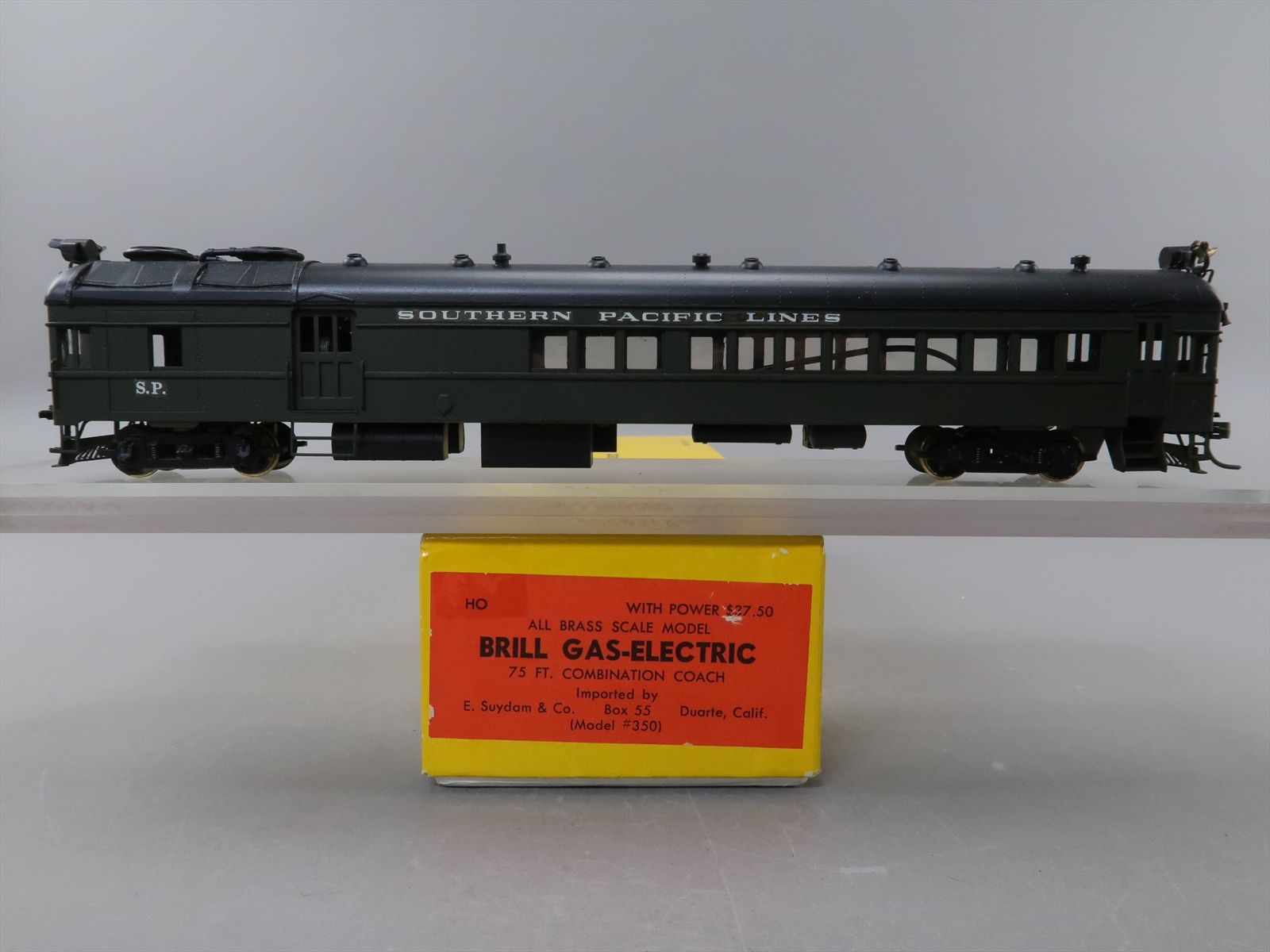HO Brass Model - Suydam 350 SP Southern Pacific 75' Brill Gas Electric ...