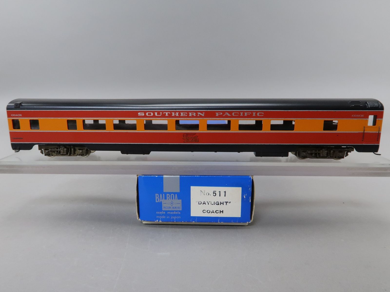 HO Brass Model - Balboa 511 SP Southern Pacific Daylight Coach - F/P
