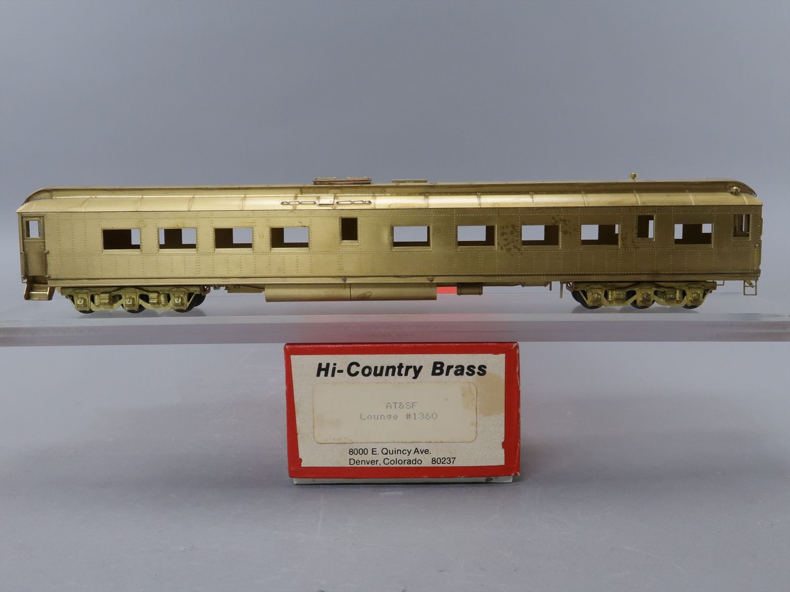 HO Brass Model - HCB Hi-Country Brass AT&SF Santa Fe Lounge #1360 ...