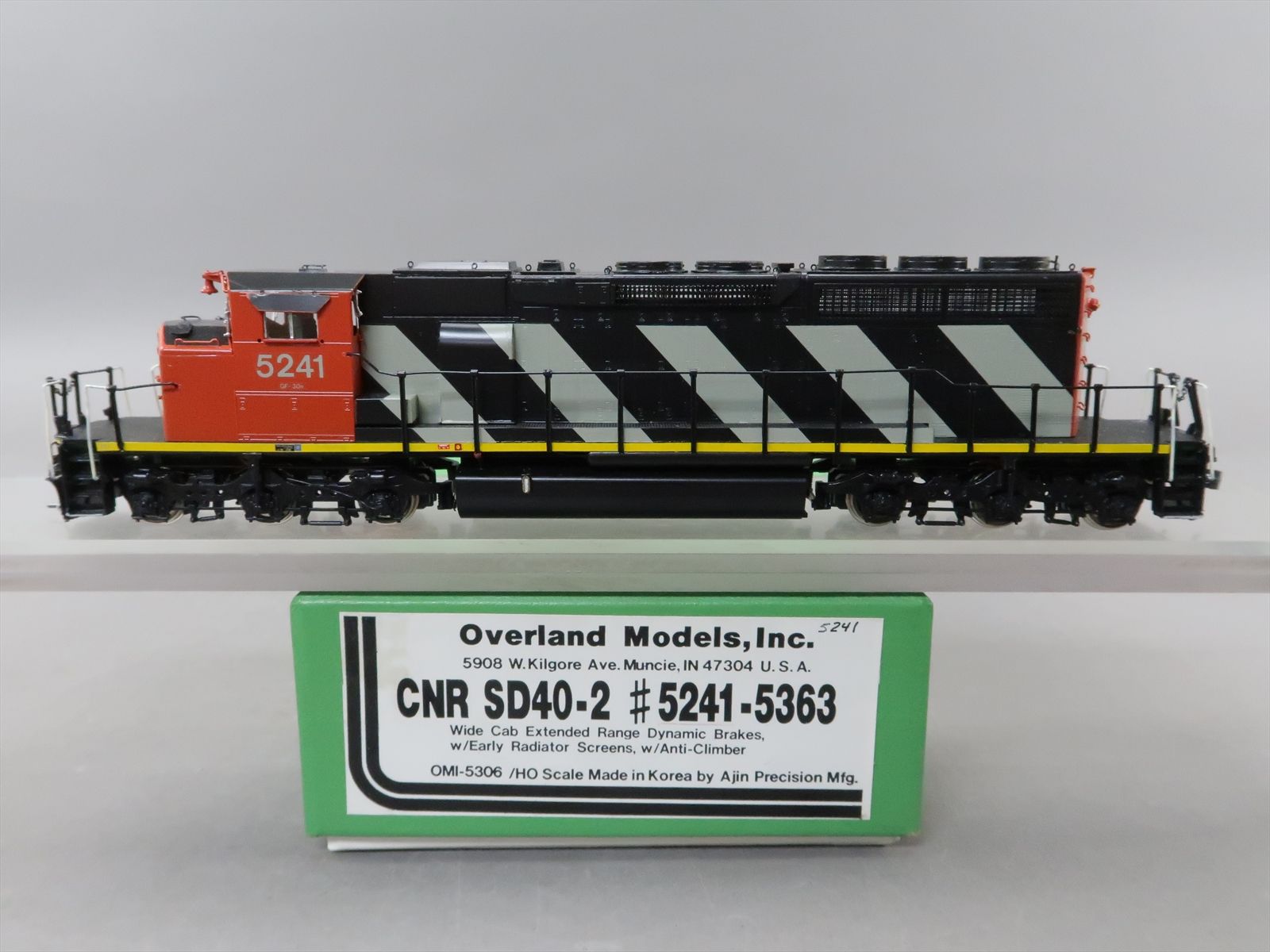 HO Brass Model - OMI 5306 CN CNR Canadian National SD40-2 SD40-2W Wide Cab #5241 - Custom - 1988 ...