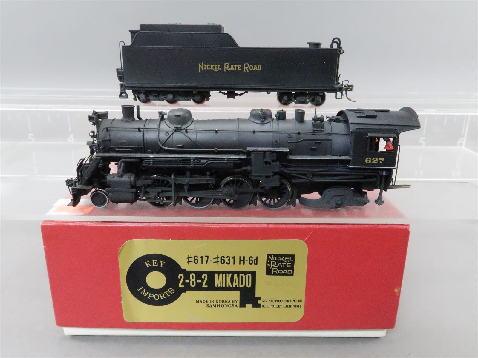 HO Brass Model - Key NKP Nickel Plate H-6d 2-8-2 #627 - Custom ...
